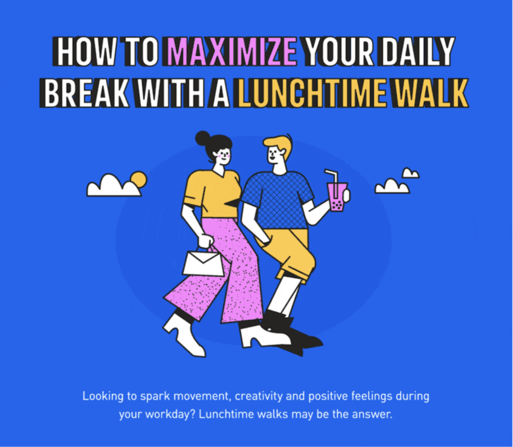 The Benefits of a Lunchtime Walk [Infographic] - The Daily MBA
